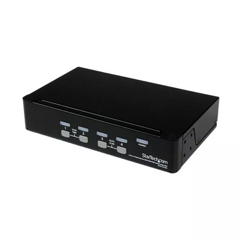 4 Port VGA / USB KVM Switch - 4-fach VGA KVM Umschalter mit OSD zur ...
